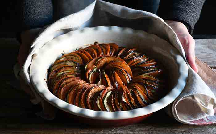 Recipe of Vegetable Tian with Provencal Herbs and Tomato Sauce | Teka ...