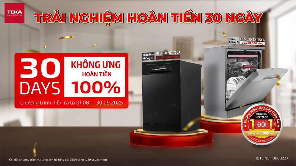 Mua Máy Rửa Chén Teka – Dùng Thử 30 Ngày, Hoàn Tiền 100% | Teka Vietnam