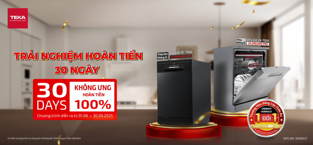 Mua Máy Rửa Chén Teka – Dùng Thử 30 Ngày, Hoàn Tiền 100% | Teka Vietnam